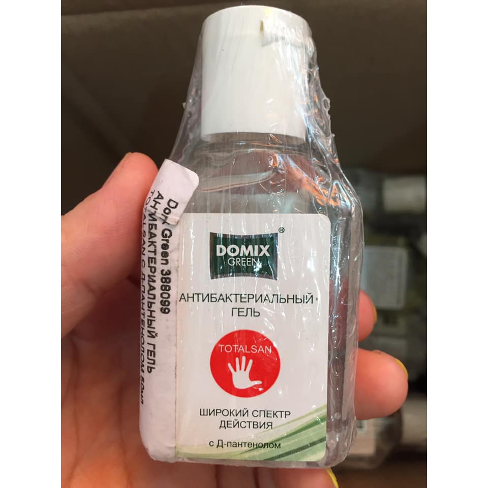 Gel rửa tay khô Domix của Nga chinh hãng 50ml | Shopee Việt Nam