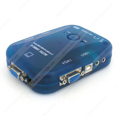 Bộ chia KVM VGA MT-Viki MT-271UK Sử dụng 2 máy tính 1 màn hình, 1 bộ phím chuột TẶNG 2 CÁP VGA ...