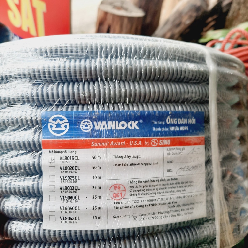 1 cuộn 50 mét ống ruột gà luồn dây điện phi 16mm Sino cao cấp | Shopee Việt Nam