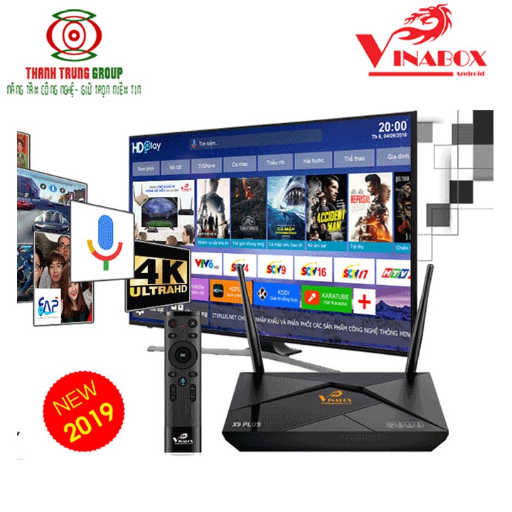 Đầu thu Android tivi box VINABOX X9 Plus Ram 2G | Shopee Việt Nam