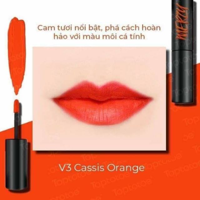 SON KEM MERZY V3 [ ĐỎ CAM] | Shopee Việt Nam