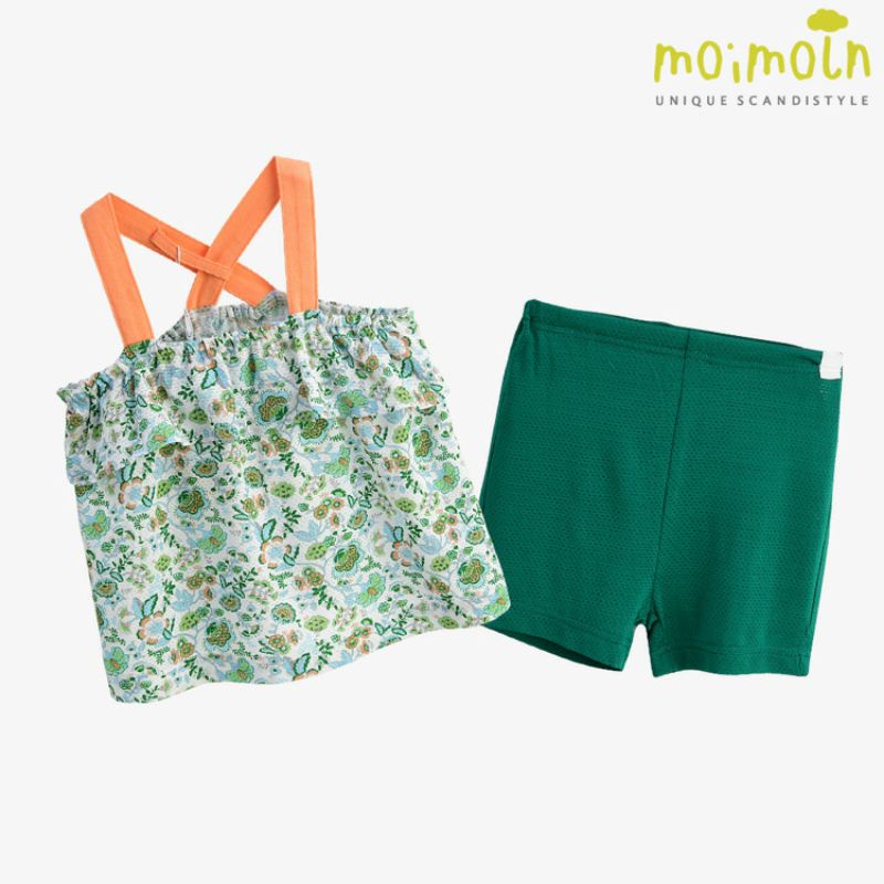 (Sz 80,90)- Bộ Moimoln dây cam hoa xanh xuất Hàn | Shopee Việt Nam