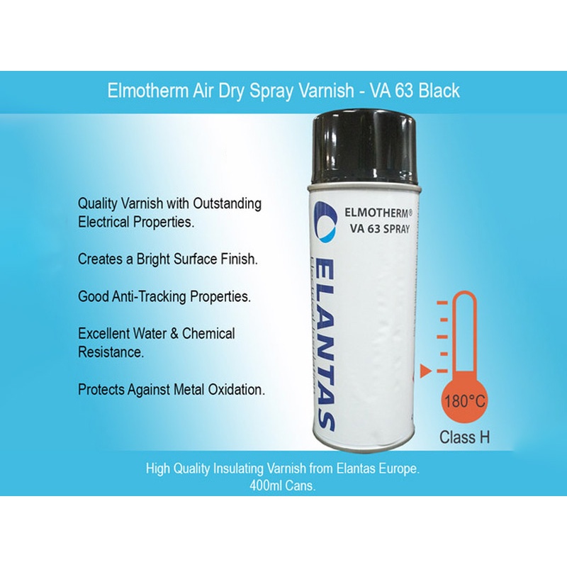 Sơn cách điện VA63 180°C (cấp H), màu đen | Shopee Việt Nam