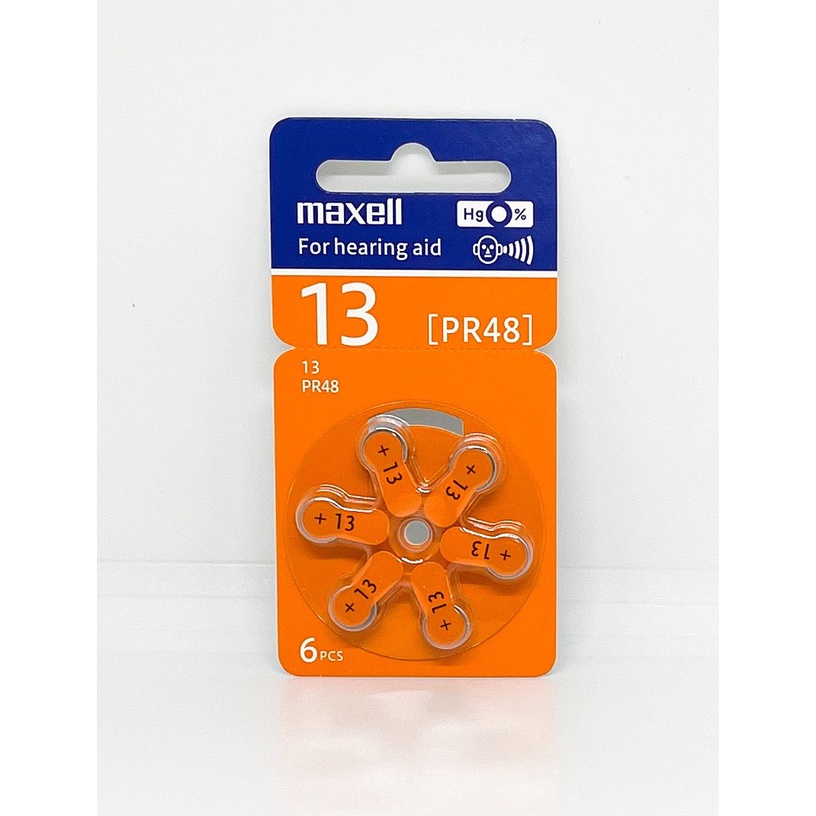 Pin máy trợ thính Maxell PR41 ( pin 312 ) / PR44 ( pin 675 ) / PR48 ( Pin 13 ) / PR536 ( Pin 10 ...