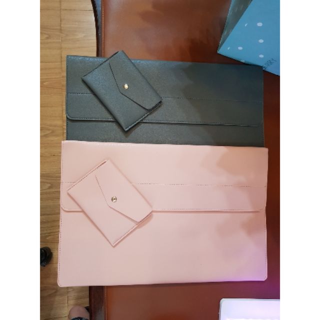 Bao da laptop có túi đựng chuột | Shopee Việt Nam