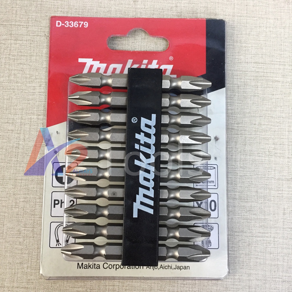 Bộ 10 mũi vít PH2x65mm Makita D-33679 | Shopee Việt Nam