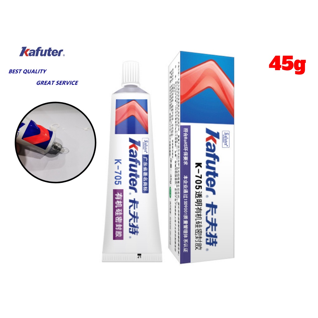 Keo Tản Nhiệt Kafuter K-705 Trong Suốt ,Keo Silicone Đổ Mạch 45g | Shopee Việt Nam