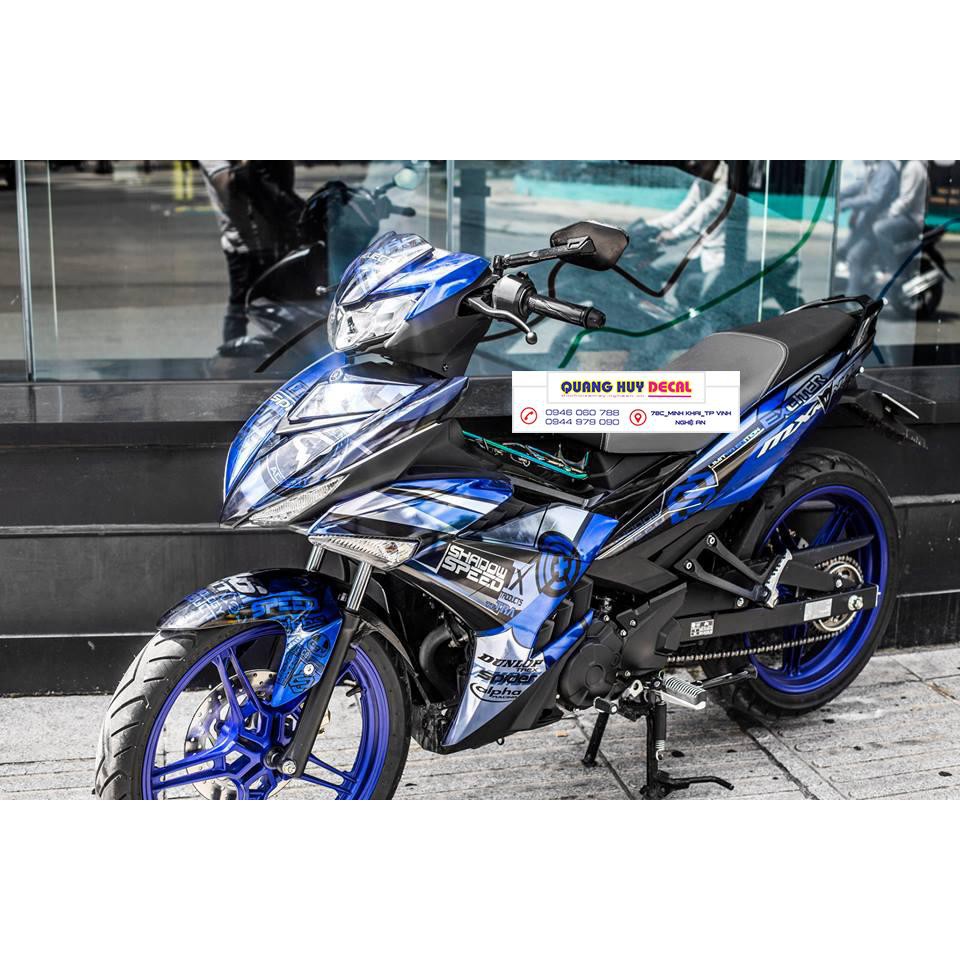 Tem trùm exciter 150 xanh trắng, độ team decal xe ex dán đời 2015-2020 ...