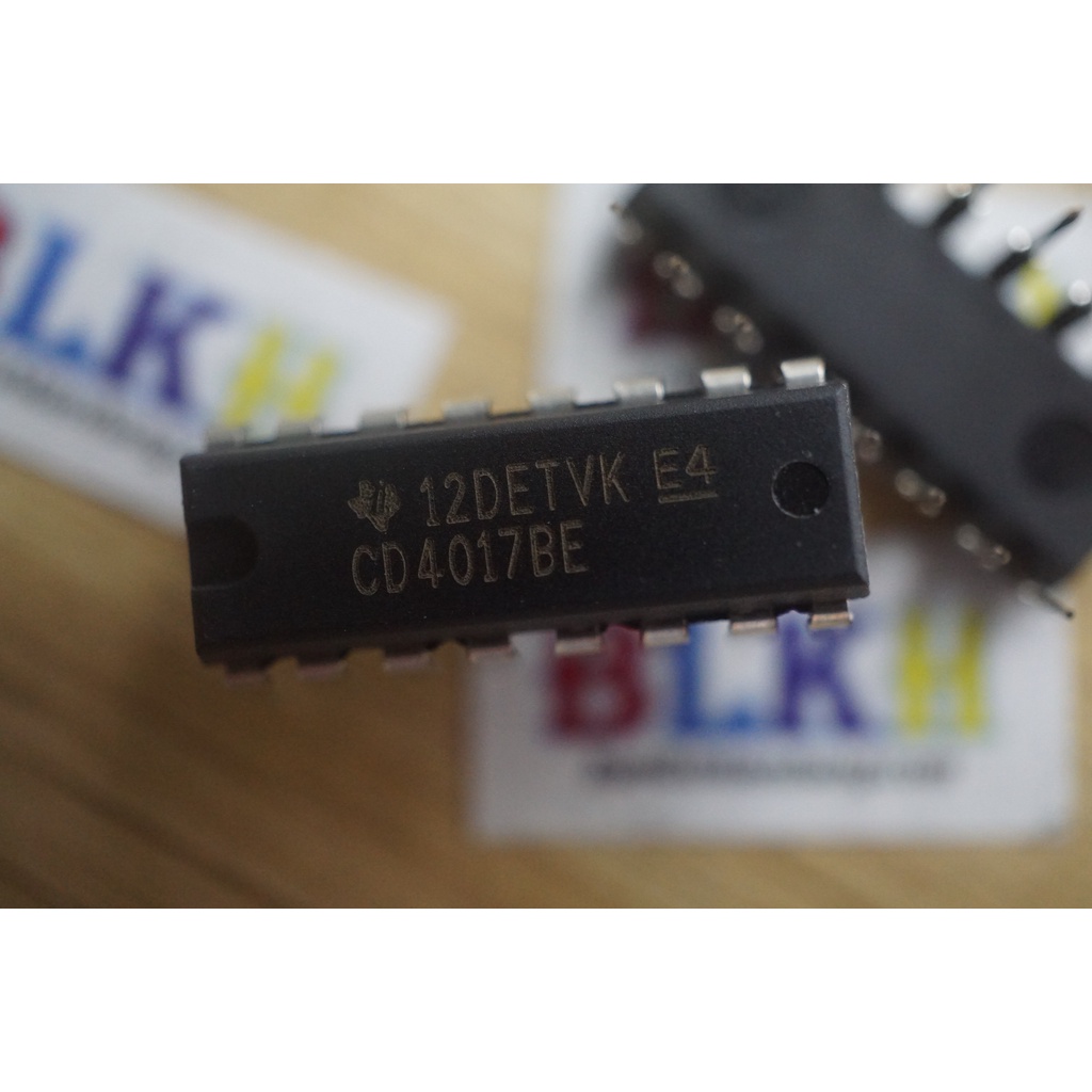 3 IC Logic CD4017BE 4017 DIP-16 chính hãng TI | Shopee Việt Nam