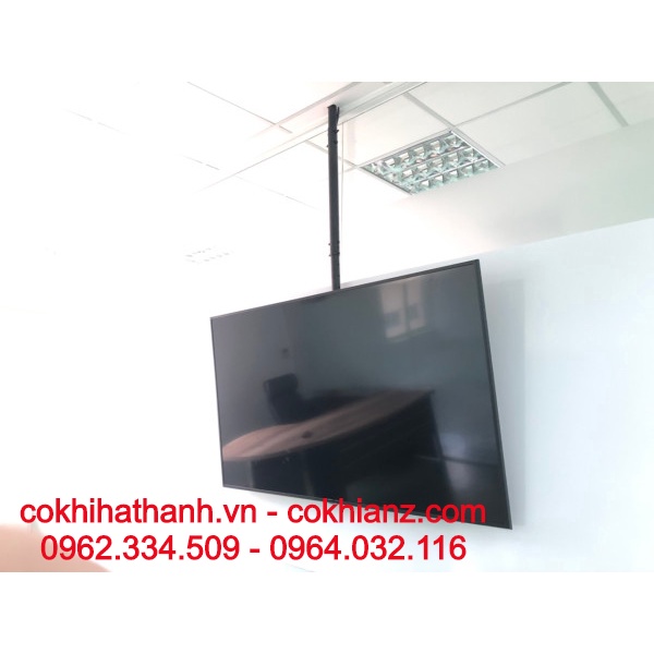 KHUNG TREO TIVI THẢ TRẦN, KHUNG TREO TIVI NGƯỢC TRẦN XOAY 360 ĐỘ HÀNG SIÊU DÀY 42-65 INCH ...