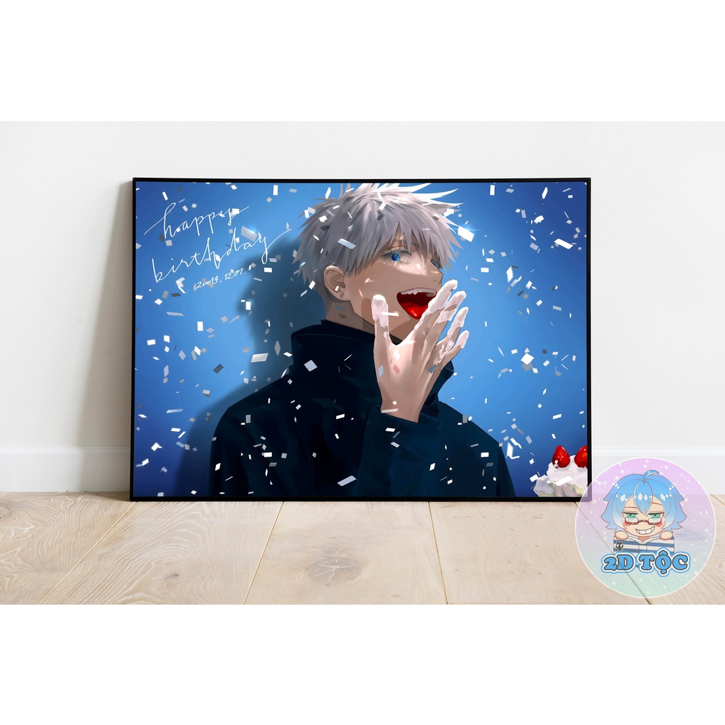 TRANH POSTER A3 GOJO SATORU (3) ANIME MANGA JUJUTSU KAISEN CHÚ THUẬT ...