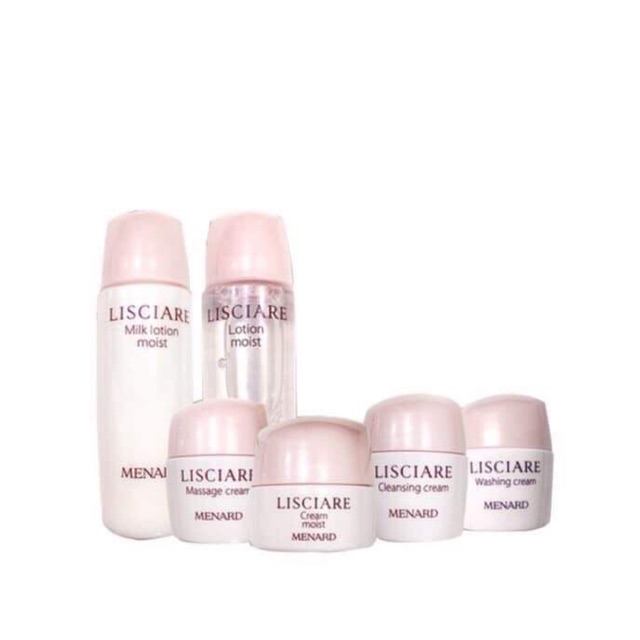 Bộ Sản Phẩm Dưỡng Da Mini Lisciare Travel Kit 6 món của Menard | Shopee Việt Nam