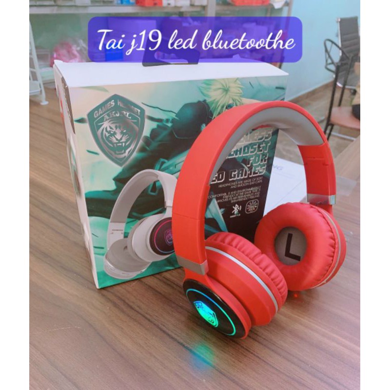 HEADPHONE CHỤP TAI BLUETOOTH J19 LED,, | Shopee Việt Nam