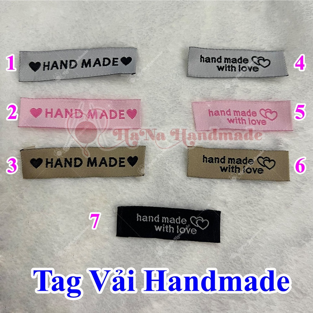 Tag vải handmade 3k/ cái | Shopee Việt Nam