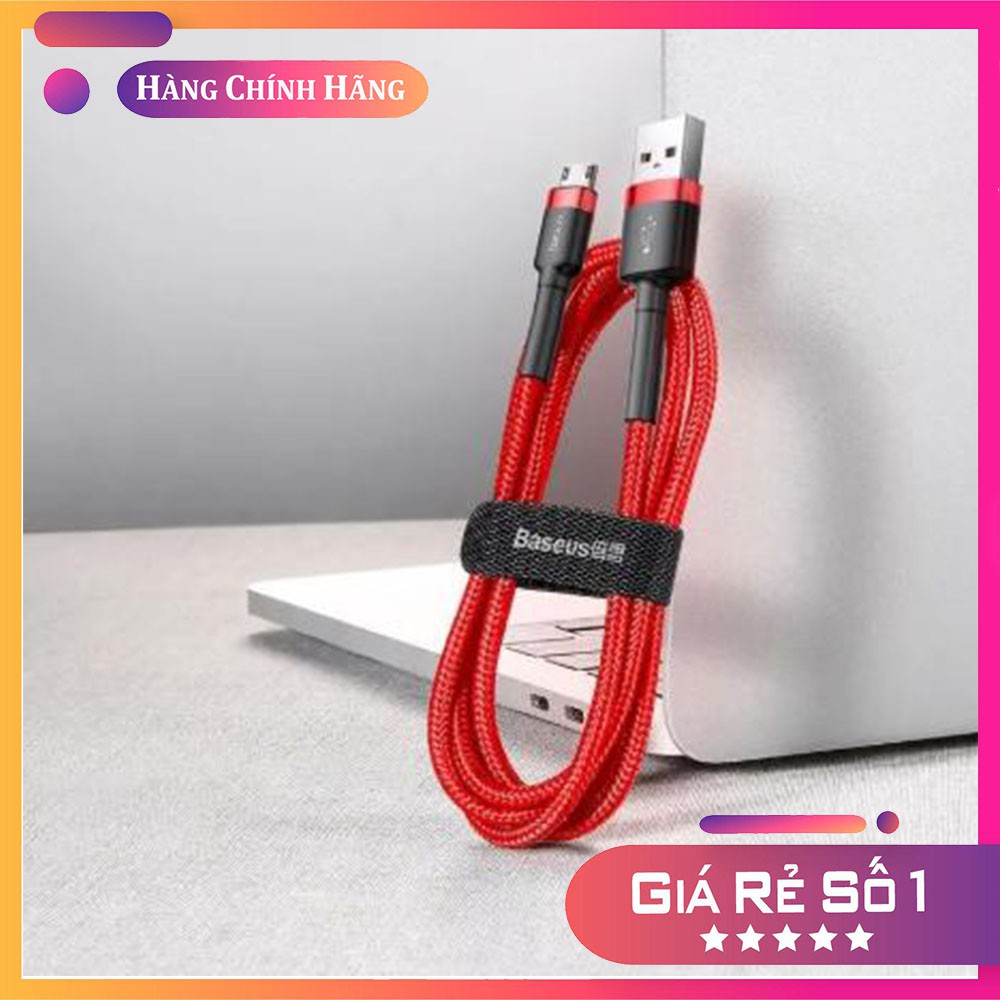 Cáp Sạc Siêu Nhanh Baseus Kevlar Micro CAMKLF 2.4a 1M | Shopee Việt Nam