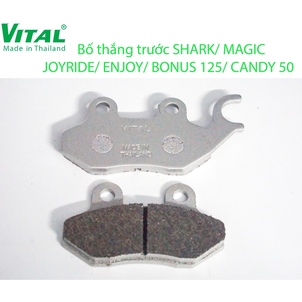 Bố thắng đĩa trước Shark 125-175 , Magic , Joyride , Enjoy , Bonus 125 ...