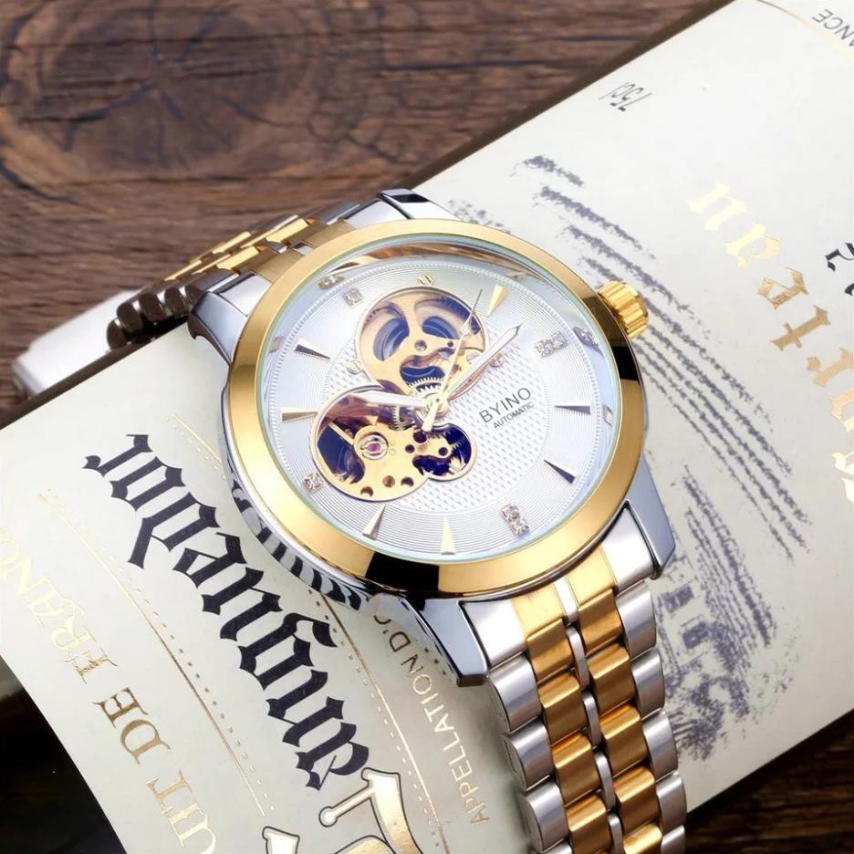 ĐỒNG HỒ NAM BYINO AUTOMATIC DÂY KIM LOẠI - CHỐNG NƯỚC TỐT Chính Hãng ...