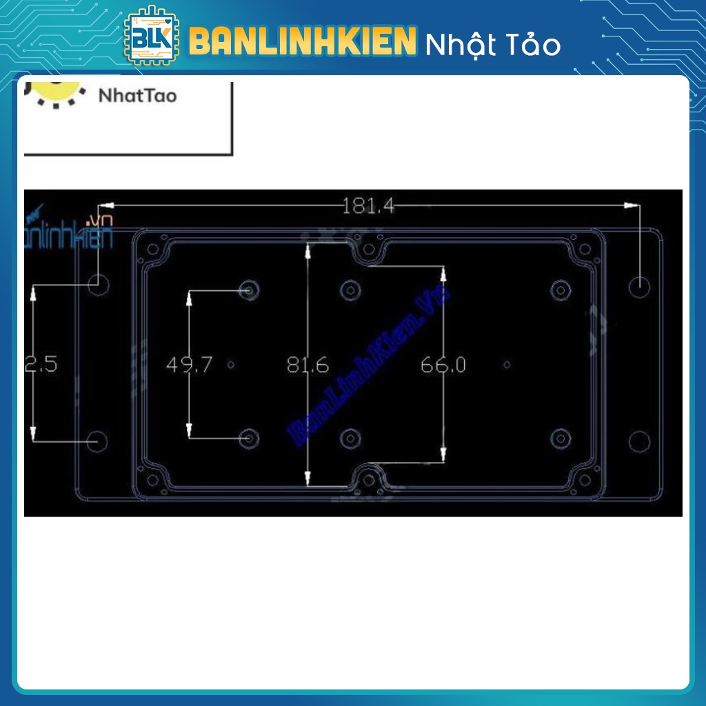 Hộp Nhựa 158x91x46MM Mặt Đục Có Tai Mã LK_01580 | Shopee Việt Nam