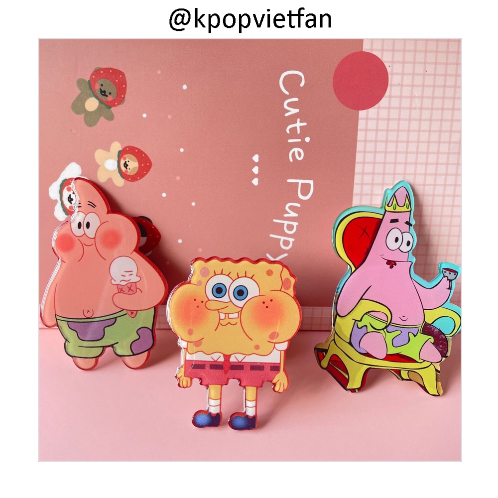 Giá đỡ điện thoại popsocket mika M7375 acrylic SpongeBob SquarePants ...