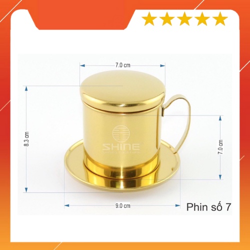 Phin pha cà phê inox 430 vàng anode chất lượng cao, sang trọng,bền, phin inox pha cafe cao cấp ...