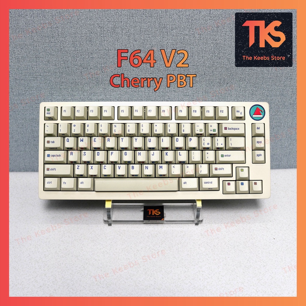 Keycap C64 v2 Clone | F64 v2 | Profile Cherry | PBT Dyesub | Nút bàn ...