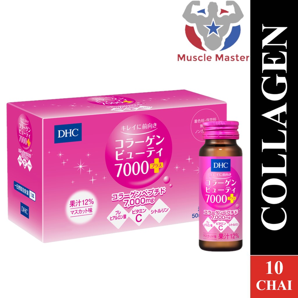 Lọ Collagen Nước DHC Collagen Beauty 7000 Plus (10 Lọ) | Shopee Việt Nam
