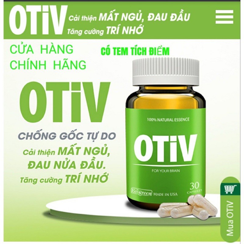 OTIV - VIÊN UỐNG BỔ NÃO ( MUA 4 TẶNG 1 ) | Shopee Việt Nam