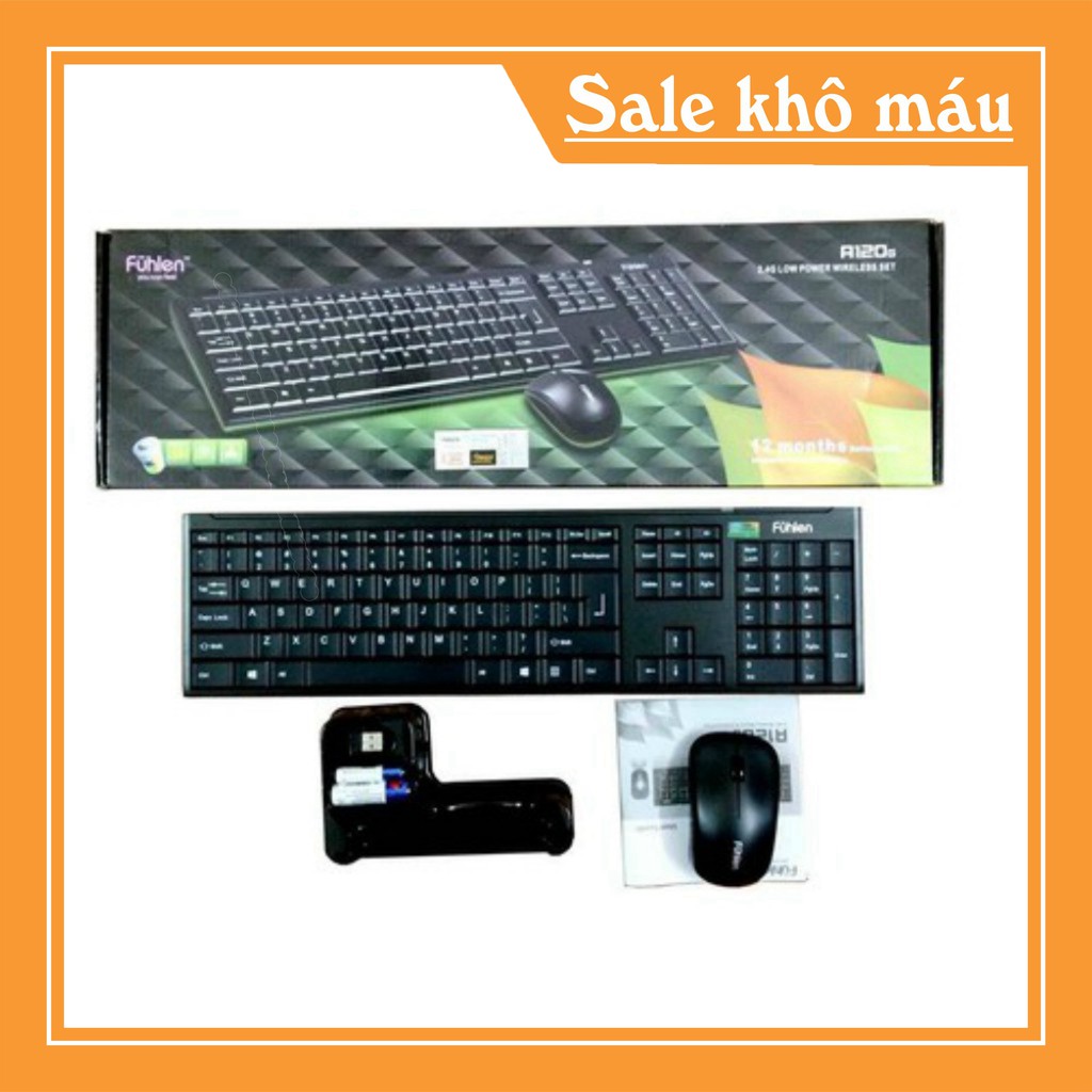Bộ Bàn Phím Chuột ko Dây Fuhlen A120G chính hãng [ Bảo hành 12 tháng ...