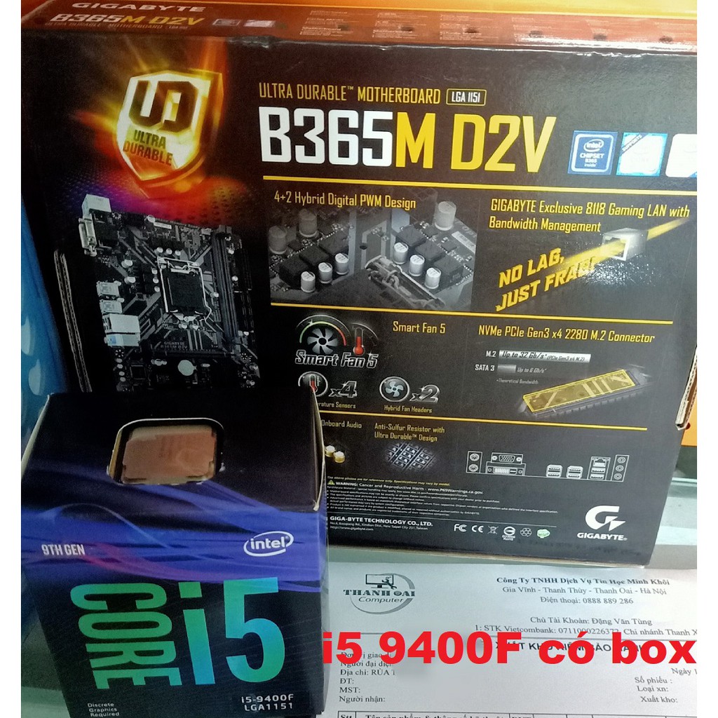 CPU i5-9400F 2.90Ghz 6 Cores. Chip i5 9400f hàng chính hãng còn bảo ...