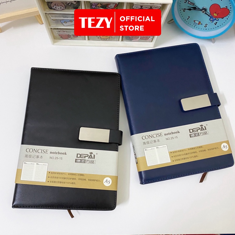 Số tay da ghi chép Notebook A5 DEPAI - kẻ ngang 100 trang - A2515 ...