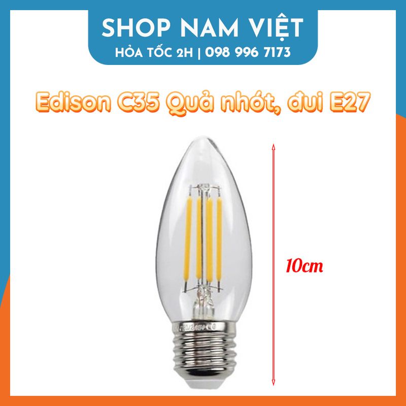 Bóng Đèn Led Bulb Edison Đui E27 Các Loại Kín Nước, Trang Trí Ngoài ...