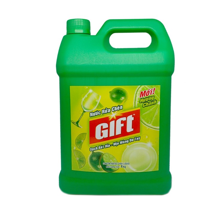 ( HÀNG CHÍNH HÃNG ) Nước rửa chén GIFT 3.8kg HƯƠNG TRÀ CHANH | Shopee Việt Nam
