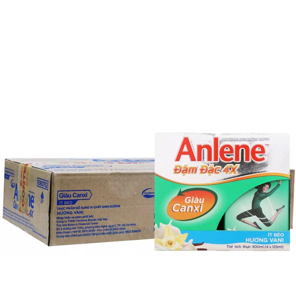[HSD T5-2025] [Mẫu Mới] Thùng 48 Hộp Sữa Nước Anlene Concentrate Vani ...