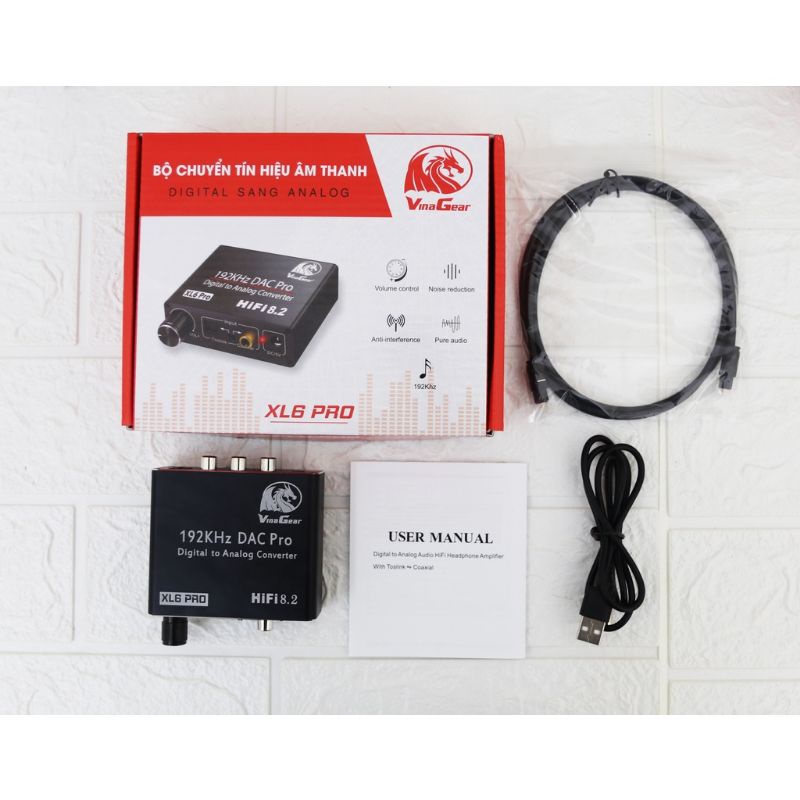 bộ chuyển đổi âm thanh digital sang analog xl6 pro chính hãng | Shopee ...