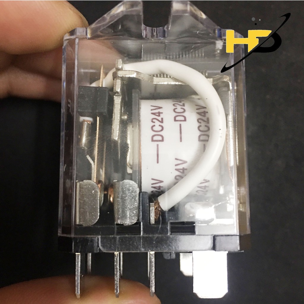 Relay Trung Gian, Rơ Le Kính 30A 24VDC Qianji JQX-30F(Mới) | Shopee Việt Nam