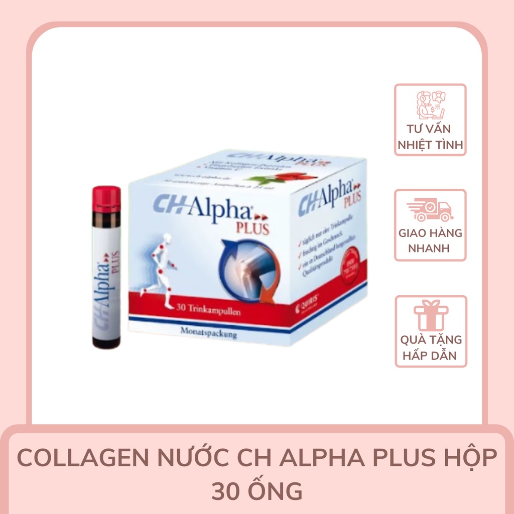 Collagen Nước CH Alpha Plus Hỗ Trợ Chăm Sóc Xương Khớp Nội Địa Đức Hộp 30 Ống | Shopee Việt Nam