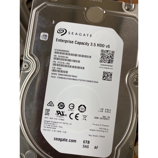 Ổ cứng máy chủ sas 6TB ST6000NM0095 Enterprise Capacity 3.5 HDD V5 ...