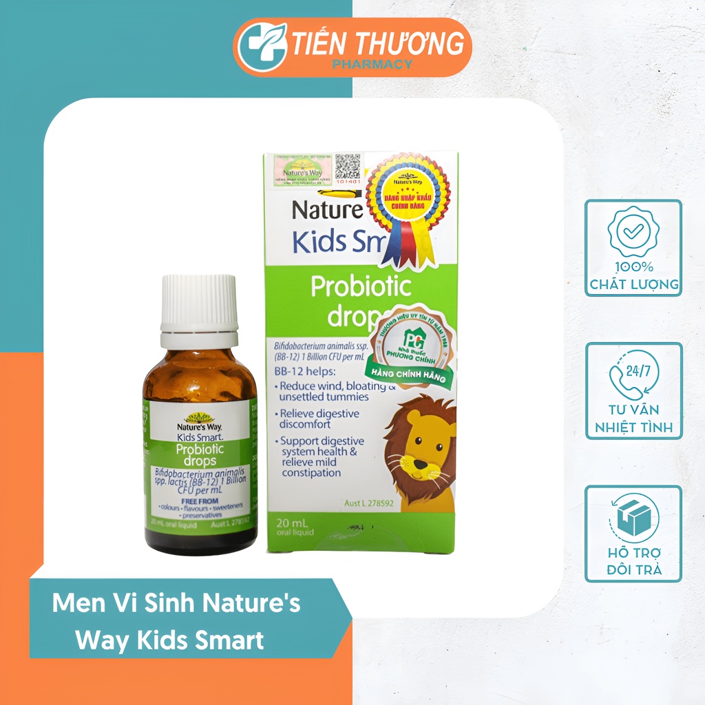Men Vi Sinh Nature's Way Kids Smart Drops Probiotic Cải Thiện Sức Khỏe Hệ Tiêu Hóa Phát Triển ...