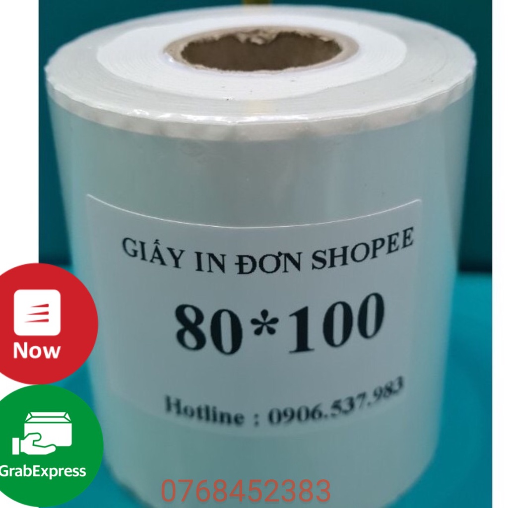 Tem nhiệt 80x100 - DECAL nhiệt 8x10cm in nhãn, in vận đơn CUỘN 30M sử ...