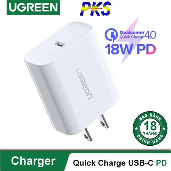 Sạc nhanh USB Type-C 18W cao cấp Ugreen 60449 | Shopee Việt Nam