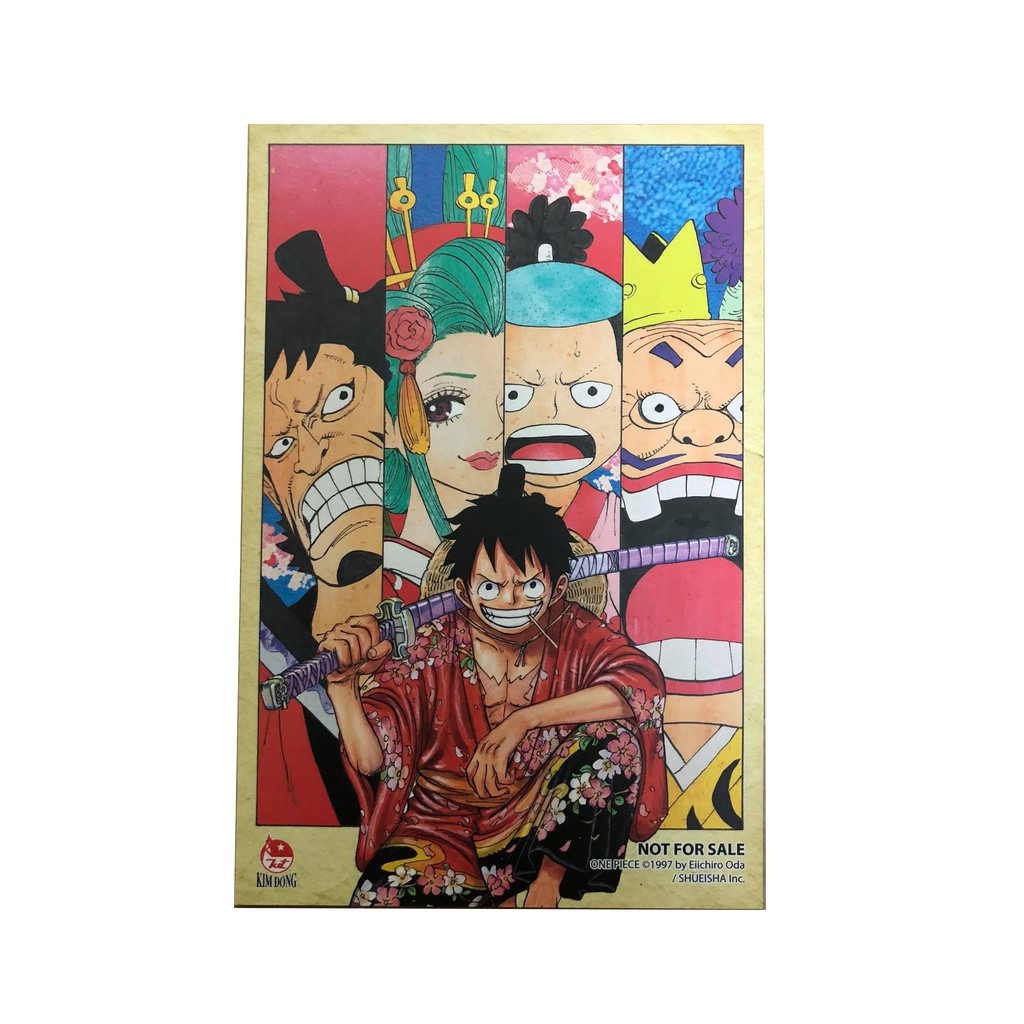Postcard One Piece Offline Đường đến Wano Quốc NXB Kim Đồng | Shopee ...