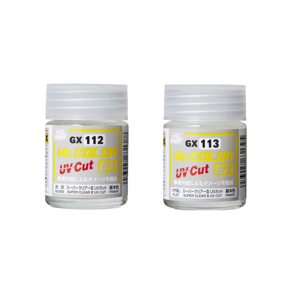 Sơn mô hình/Sơn phủ/Sơn bảo vệ MR HOBBY - MR COLOR GX SUPER CLEAR III UV CUT GX112-GX113 ...