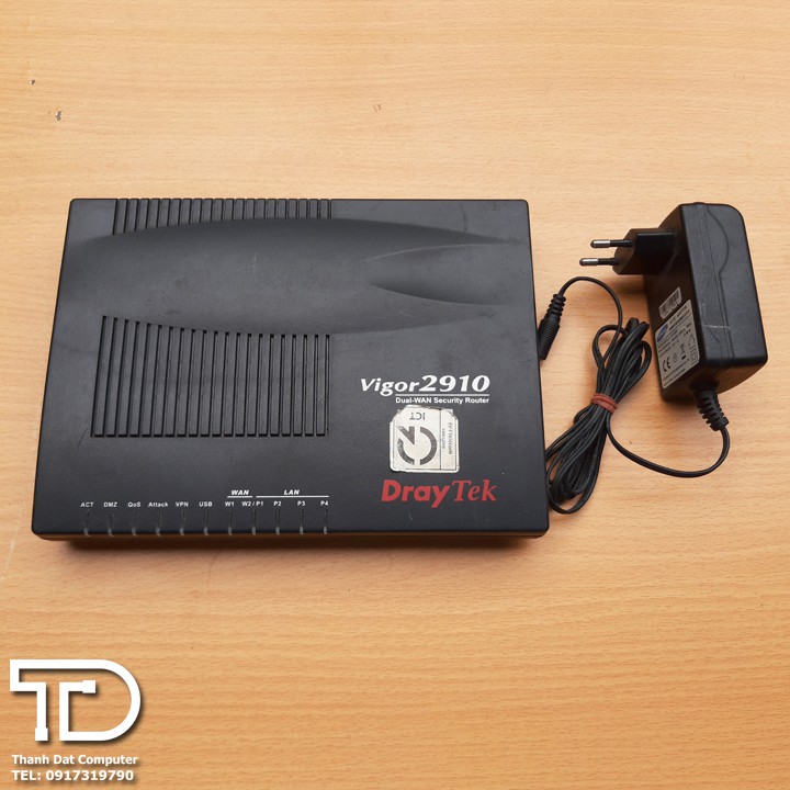 Bộ cân bằng tải Draytek Vigor 2910 chia băng thông mạng quán nét ...