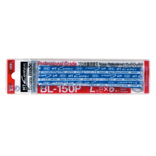 Vỉ 6 lưỡi dao lớn BL-150P chính hãng NT Cutter Spare Blade-Made in ...