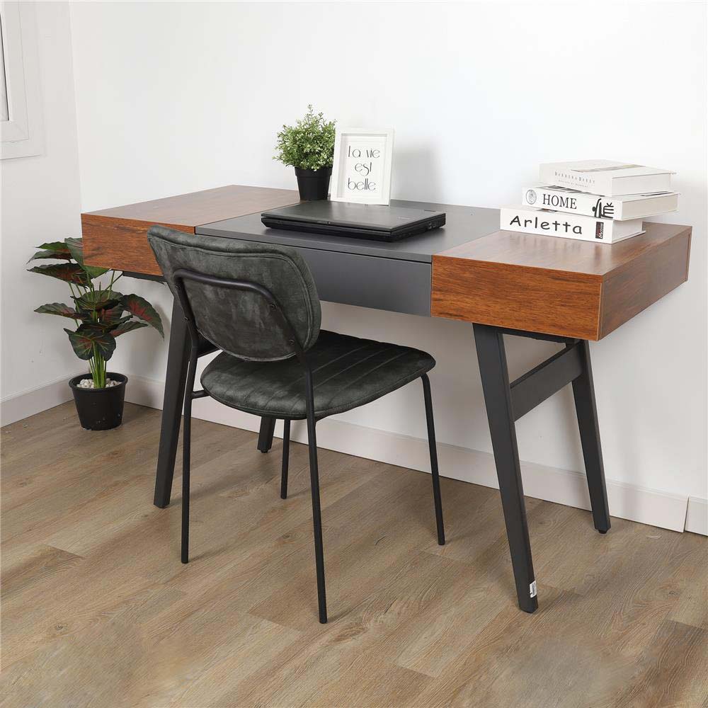 HomeBase FURDINI Ghế ngồi bằng thép có tựa lưng bọc nhung sang trọng PUFF Thái Lan W49xH80,5xD57 ...