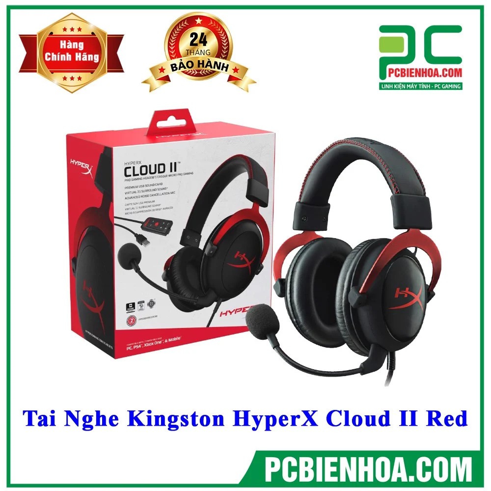 Tai nghe Kingston HyperX Cloud 2 Gaming Red (KHXHSCPRD) | Shopee Việt Nam