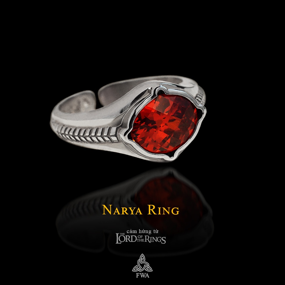 Nhẫn bạc nam FWA Narya Ring - Chúa Nhẫn | Shopee Việt Nam