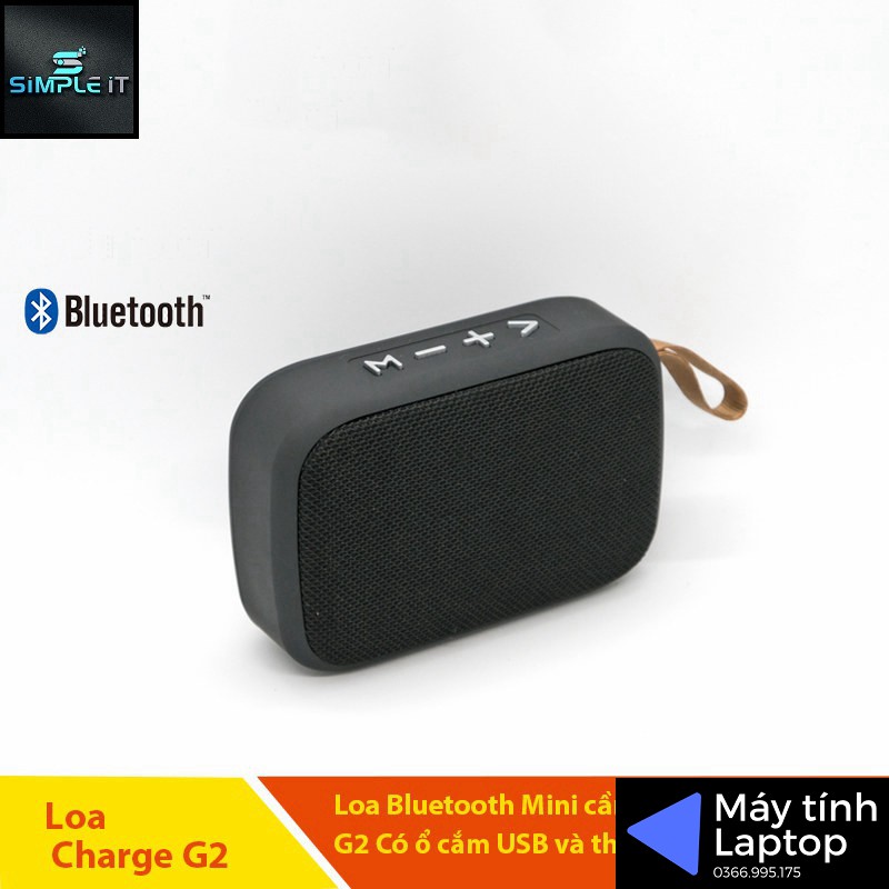 Loa Bluetooth Mini Cầm tay Charge G2 (Có ổ cắm USB và Thẻ nhớ) [BT ...