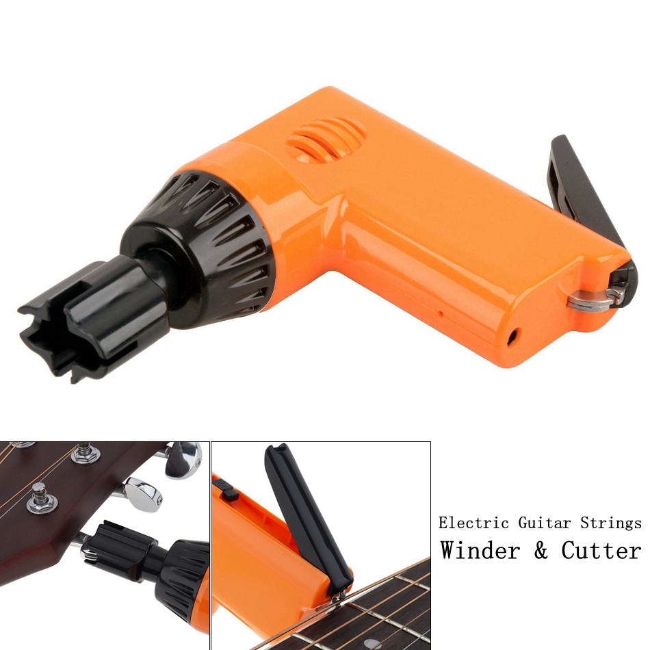 Electric Automatic Guitar Strings Winder with String Cutter | Shopee ...