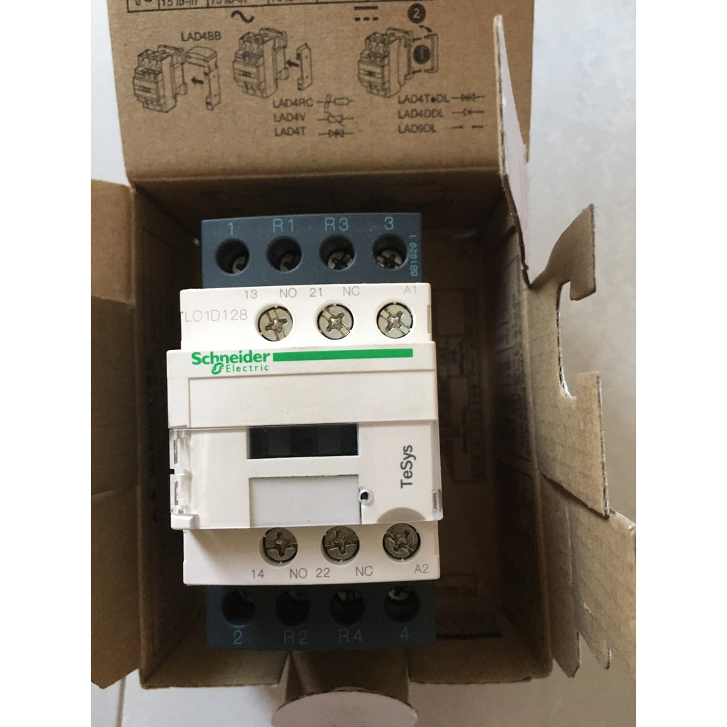 Khởi động từ 4 cực LC1D128M7 coil 220V ( Schneider) | Shopee Việt Nam
